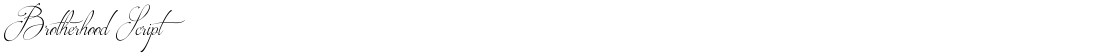 Brotherhood Script 在线预览-免费下载 - 天天字体