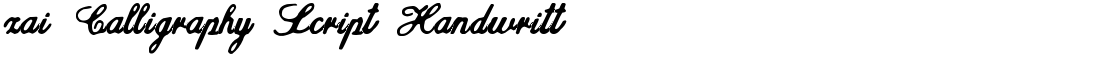 zai Calligraphy Script Handwritten 在线预览-免费下载 - 天天字体