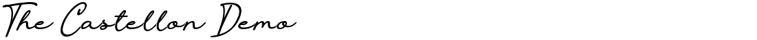 The Castellon Demo 在线预览-免费下载 - 天天字体