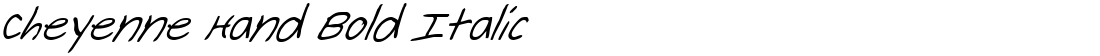 Cheyenne Hand Bold Italic 在线预览-免费下载 - 天天字体