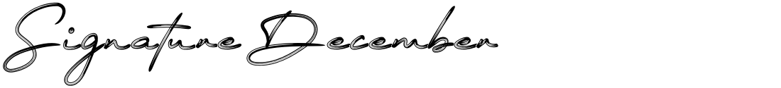 Signature December 在线预览-免费下载 - 天天字体