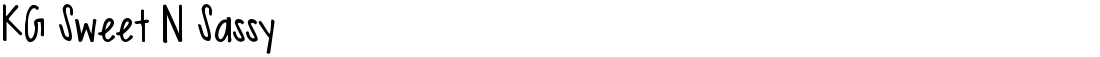KG Sweet N Sassy 在线预览-免费下载 - 天天字体
