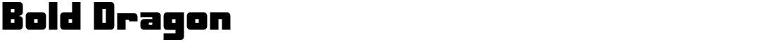 Bold Dragon 在线预览-免费下载 - 天天字体
