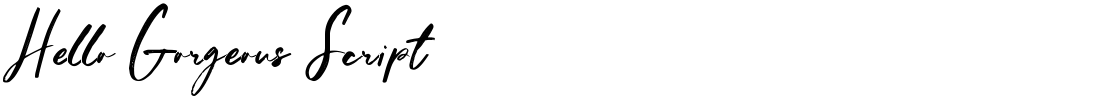 Hello Gorgeous Script 在线预览-免费下载 - 天天字体
