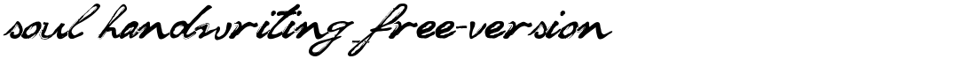 soul handwriting_free-version 在线预览-免费下载 - 天天字体