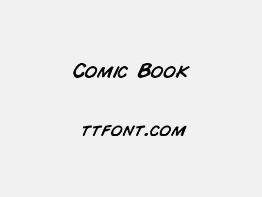 Comic Book 在线预览-免费下载 - 天天字体