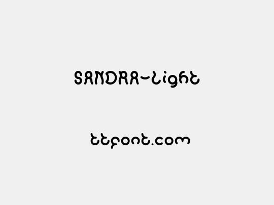 SANDRA-Light 在线预览-免费下载 - 天天字体