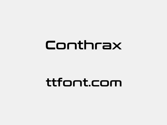 Conthrax 在线预览-免费下载 - 天天字体