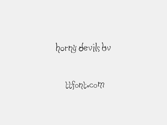 Horny Devils BV 在线预览-免费下载 - 天天字体