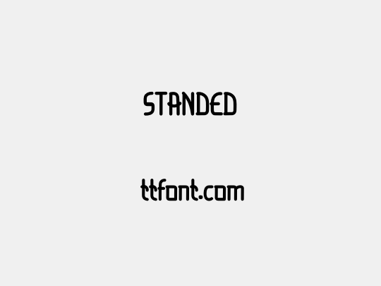 STANDED 在线预览-免费下载 - 天天字体