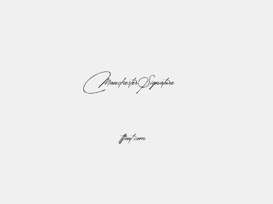 Manchester Signature 在线预览-免费下载 - 天天字体