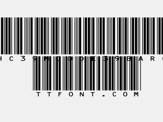IDAHC39M Code 39 Barcode 在线预览-免费下载 - 天天字体