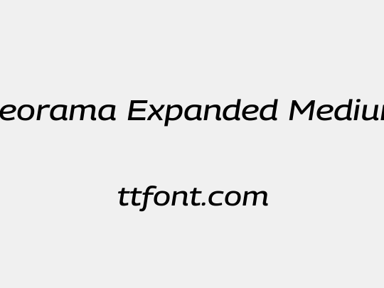 Georama Expanded Medium 在线预览-免费下载 - 天天字体