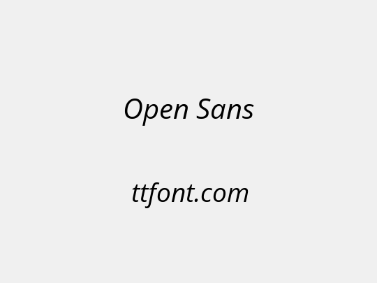 Open Sans 在线预览-免费下载 - 天天字体
