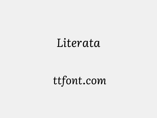 Literata 在线预览-免费下载 - 天天字体