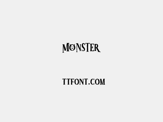 MONSTER 在线预览-免费下载 - 天天字体
