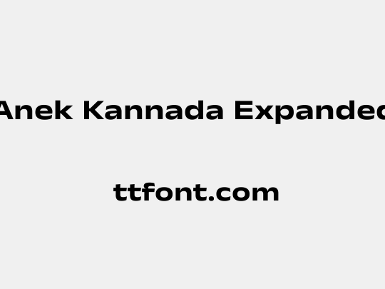 Anek Kannada Expanded 在线预览-免费下载 - 天天字体