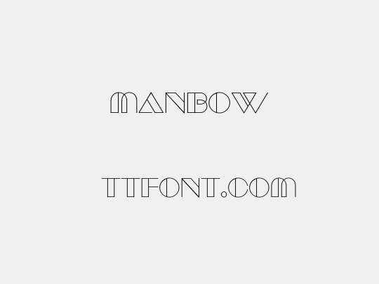Manbow 在线预览-免费下载 - 天天字体