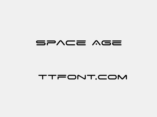Space Age 在线预览-免费下载 - 天天字体