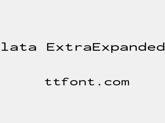 Inconsolata ExtraExpanded Medium 在线预览-免费下载 - 天天字体