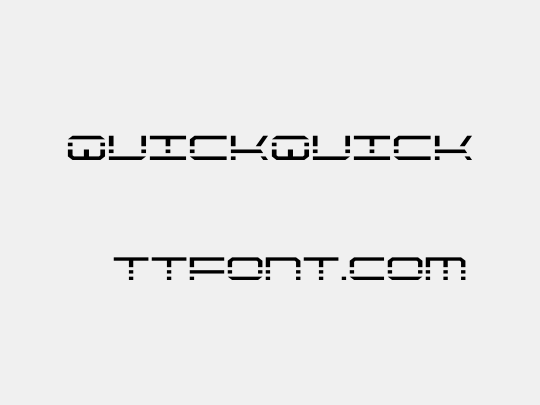 QuickQuick 在线预览-免费下载 - 天天字体