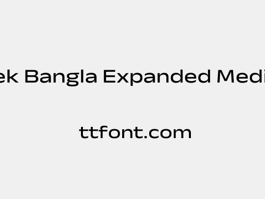 Anek Bangla Expanded Medium 在线预览-免费下载 - 天天字体