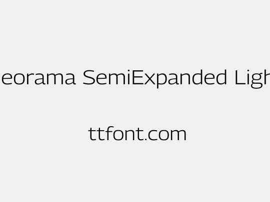 Georama SemiExpanded Light 在线预览-免费下载 - 天天字体