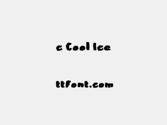 c Cool Ice 在线预览-免费下载 - 天天字体