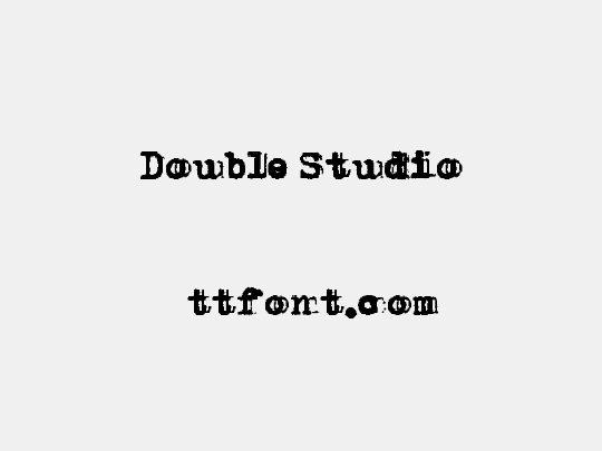 Double Studio 在线预览-免费下载 - 天天字体