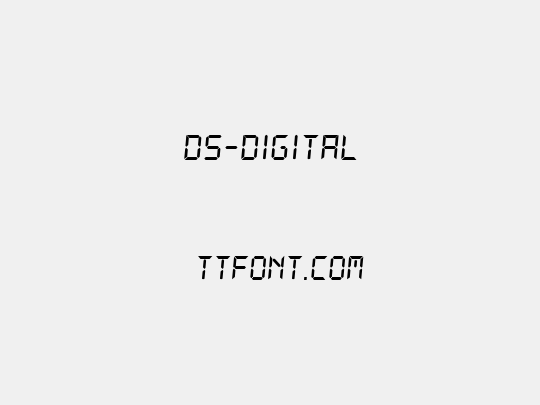 DS-Digital 在线预览-免费下载 - 天天字体