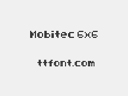 Mobitec 6x6 在线预览-免费下载 - 天天字体