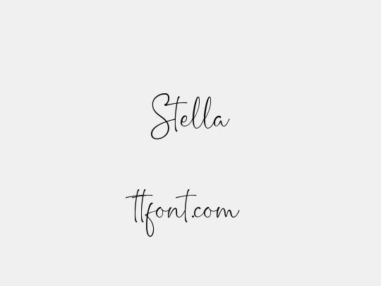 Stella 在线预览-免费下载 - 天天字体