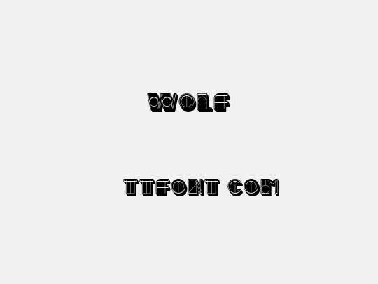 Wolf 在线预览-免费下载 - 天天字体
