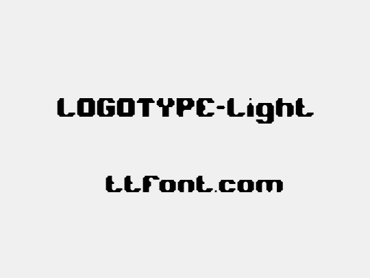 LOGOTYPE-Light 在线预览-免费下载 - 天天字体