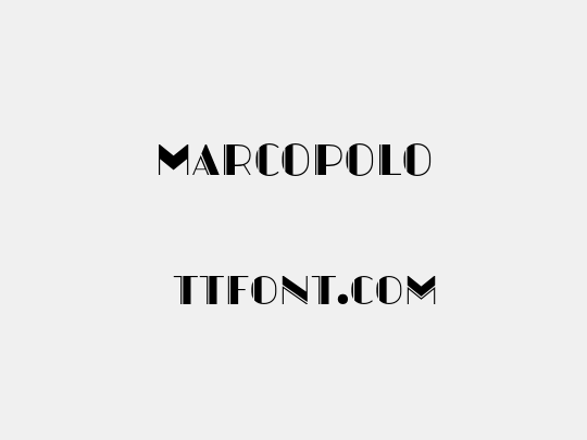 Marcopolo 在线预览-免费下载 - 天天字体
