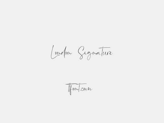 London Signature 在线预览-免费下载 - 天天字体
