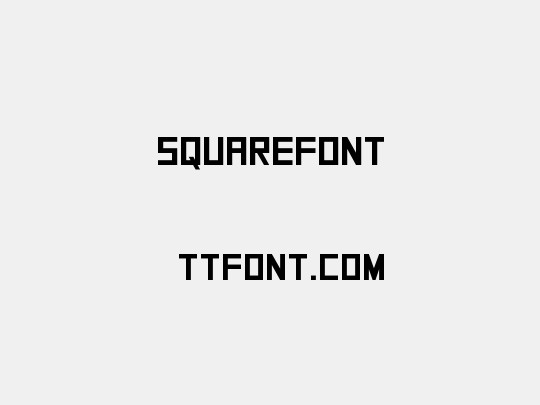 SquareFont 在线预览-免费下载 - 天天字体