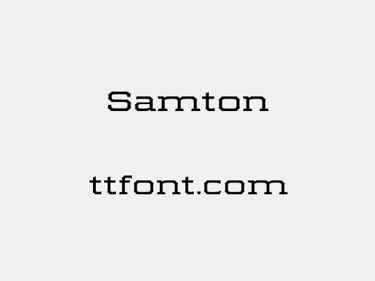 Samton 在线预览-免费下载 - 天天字体