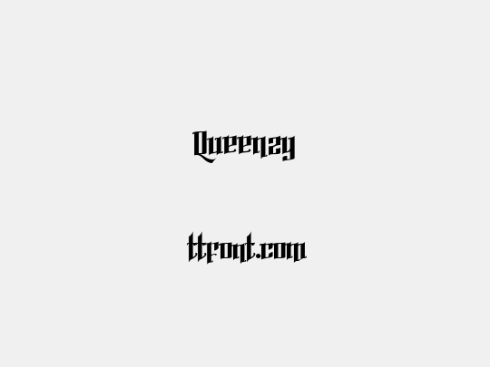Queenzy 在线预览-免费下载 - 天天字体