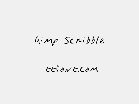 Gimp Scribble 在线预览-免费下载 - 天天字体