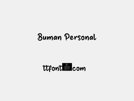 Buman Personal 在线预览-免费下载 - 天天字体