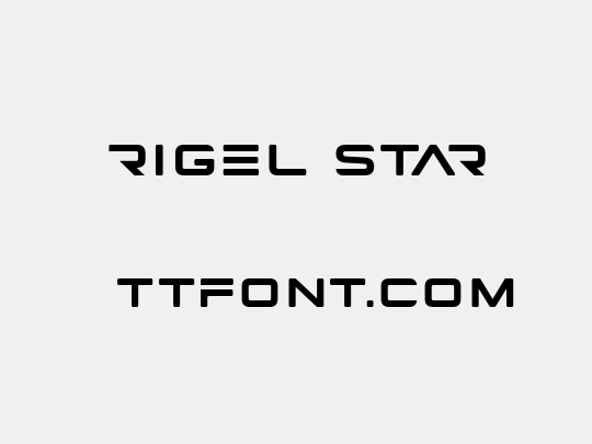 rigel star 在线预览-免费下载 - 天天字体