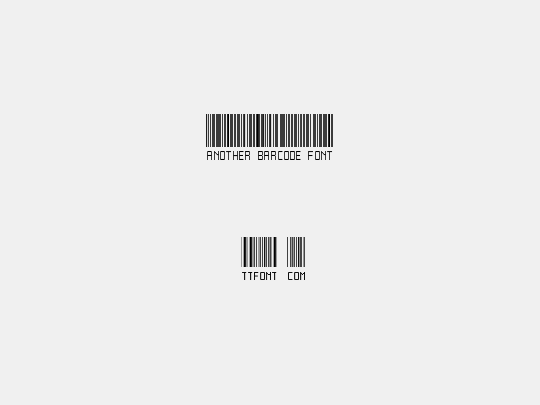 Another barcode font 在线预览-免费下载 - 天天字体