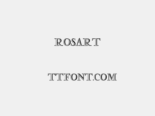 Rosart 在线预览-免费下载 - 天天字体