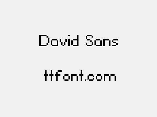 David Sans 在线预览-免费下载 - 天天字体