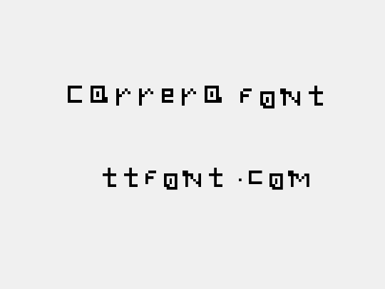Carrera font 在线预览-免费下载 - 天天字体