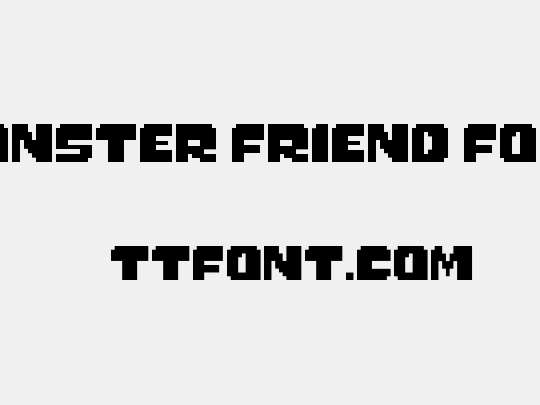 Monster Friend Fore 在线预览-免费下载 - 天天字体