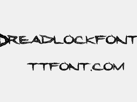 Dreadlockfont 在线预览-免费下载 - 天天字体