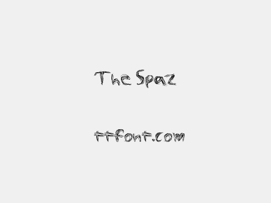 The Spaz 在线预览-免费下载 - 天天字体