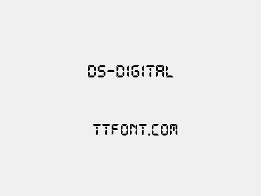 DS-Digital 在线预览-免费下载 - 天天字体